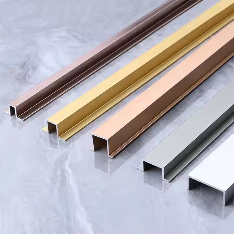 Aluminum U shape wall Tile trim - Leader Aluminium