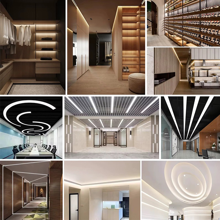 Bendable Recessed Led Strip Decorative Aluminum Channel Extrusions ...